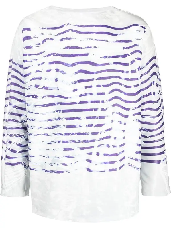 DOUBLET Graphic-print Long-sleeved Top