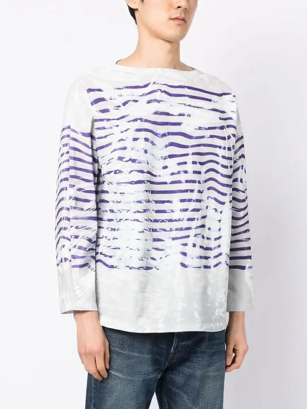 DOUBLET Graphic-print Long-sleeved Top