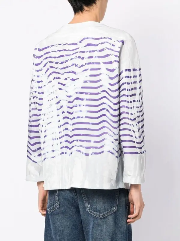 DOUBLET Graphic-print Long-sleeved Top