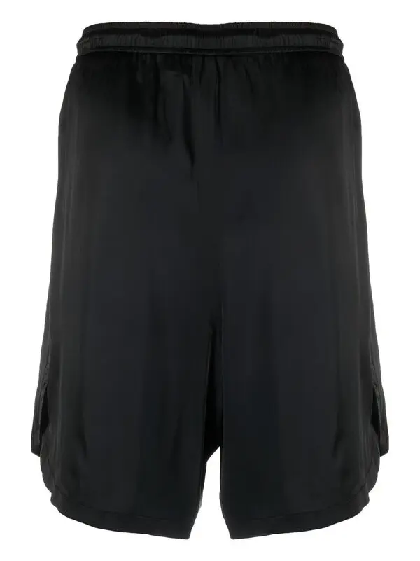 LANEUS Elasticated Waistband Cotton Shorts