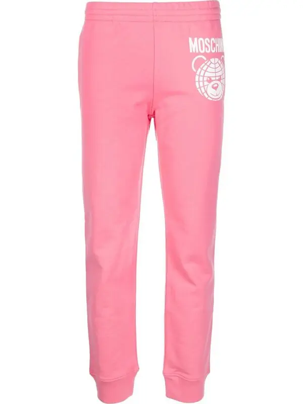 Moschino Teddy Bear Organic Cotton Track Trousers