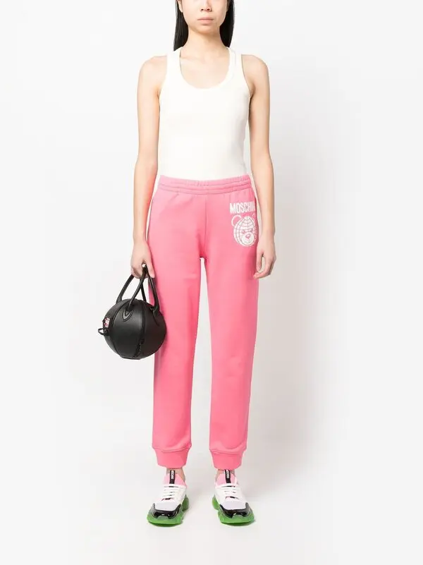 Moschino Teddy Bear Organic Cotton Track Trousers