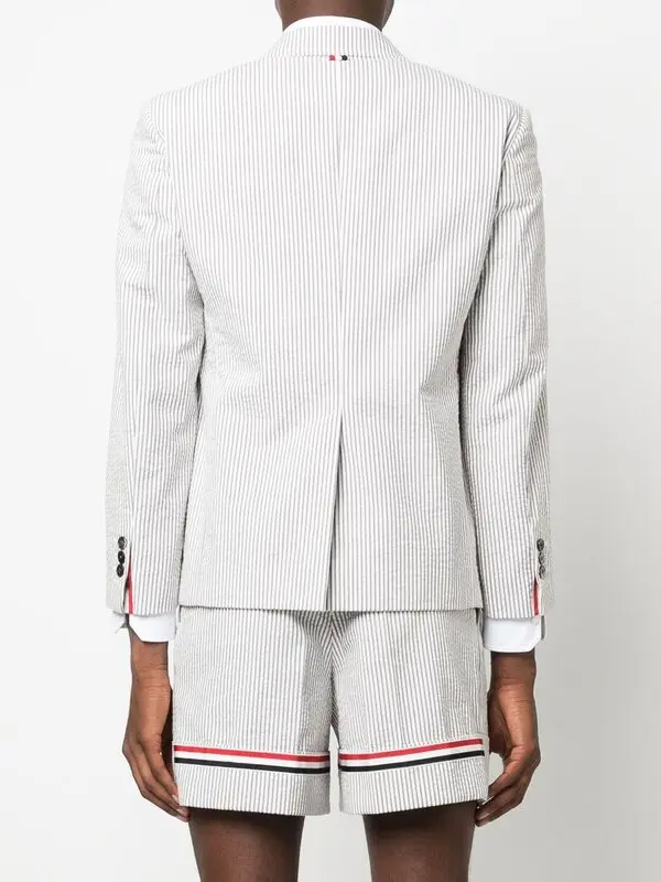 Thom Browne Seersucker Single-breasted Blazer