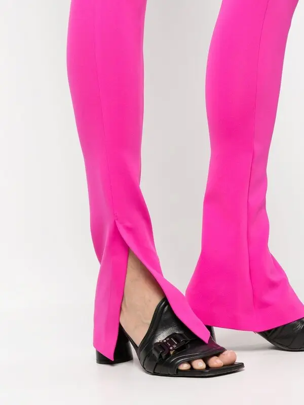 Off-White Zip-front Side-slit Leggings