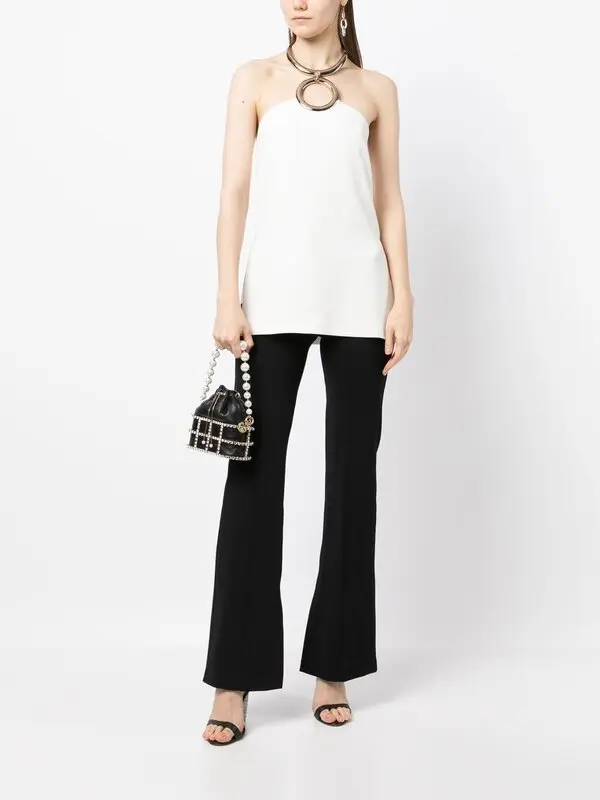 Elie Saab Necklace-collar Halterneck Top - White