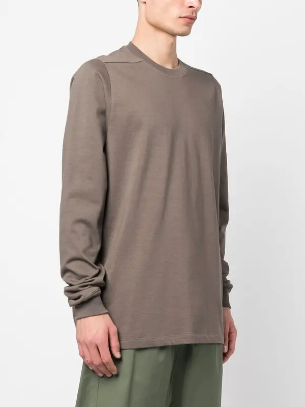 Rick Owens Long-sleeve Cotton T-shirt - Brown