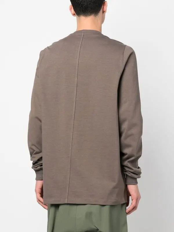 Rick Owens Long-sleeve Cotton T-shirt - Brown