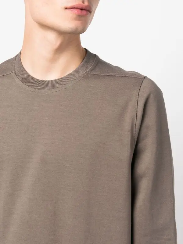 Rick Owens Long-sleeve Cotton T-shirt - Brown