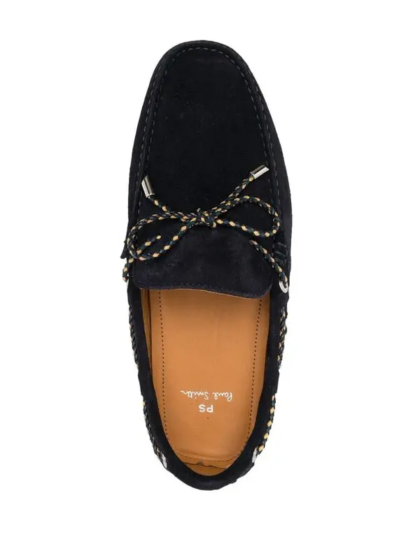 Paul Smith Rope-detail Suede Loafers - Blue