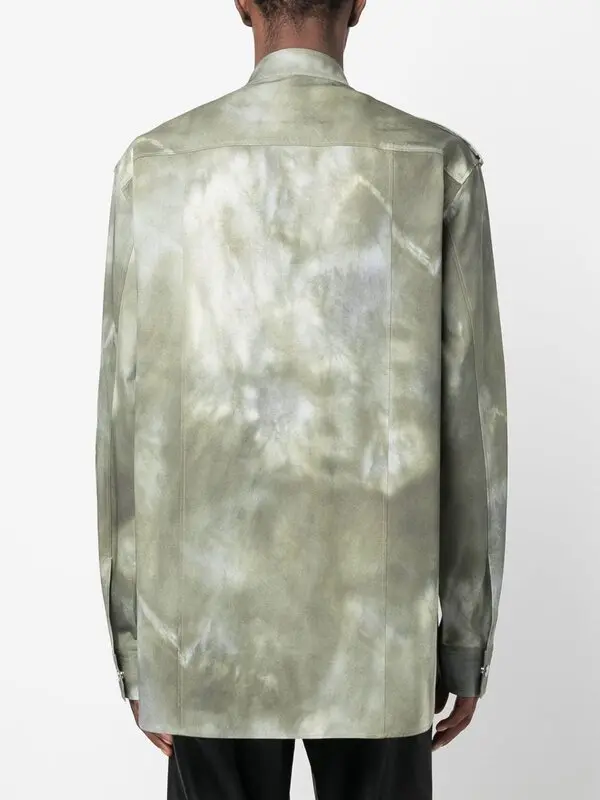 Balmain Faded-effect Military Jacket - Green