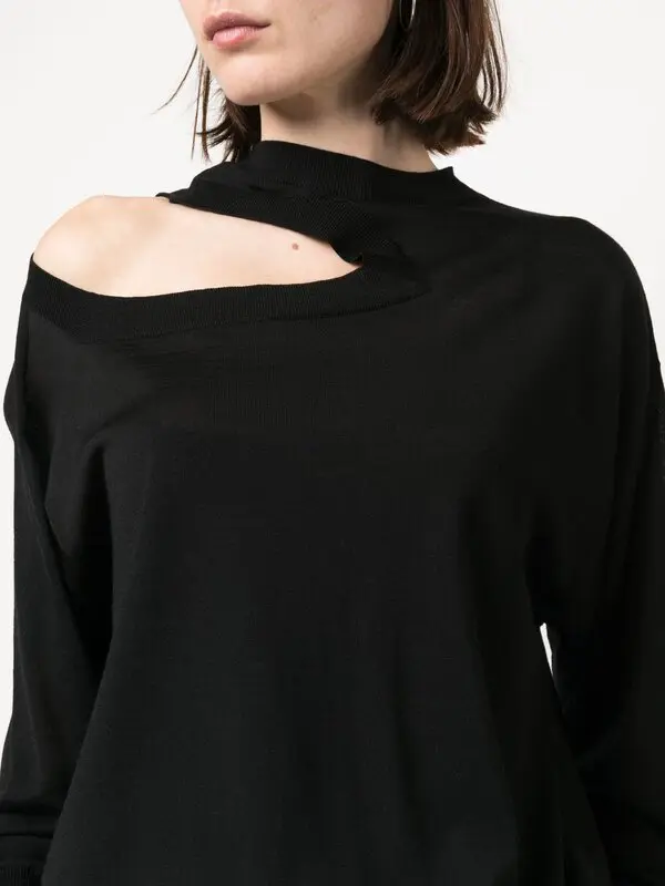 Stella McCartney Cut-out Knitted Top - Black