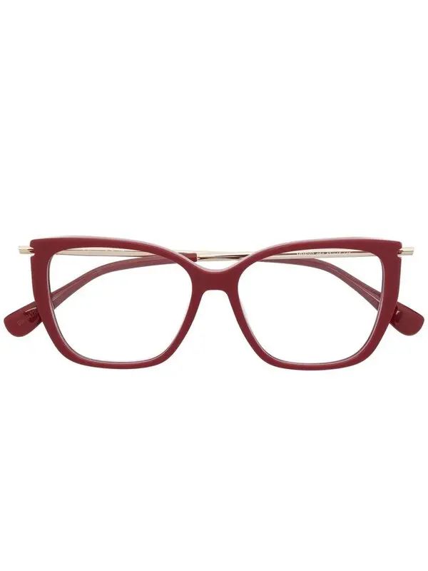 Max Mara Cat-eye Frame Eyeglasses - Red