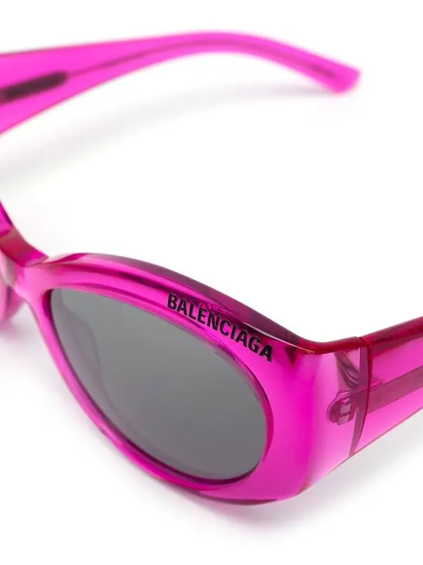 Balenciaga Debossed-logo Cat-eye Sunglasses