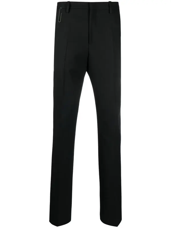 Off-White Paper Clip Slim-cut Trousers - Black