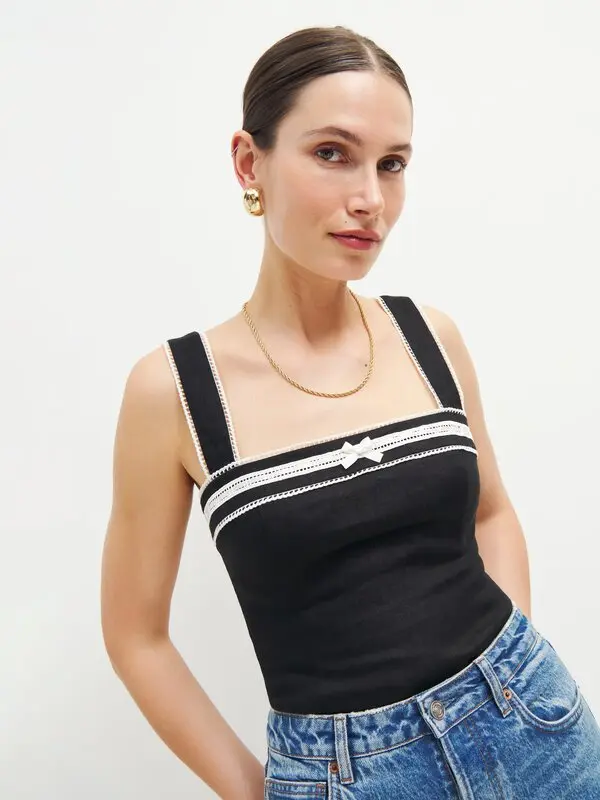 REFORMATION Eloise Linen Top