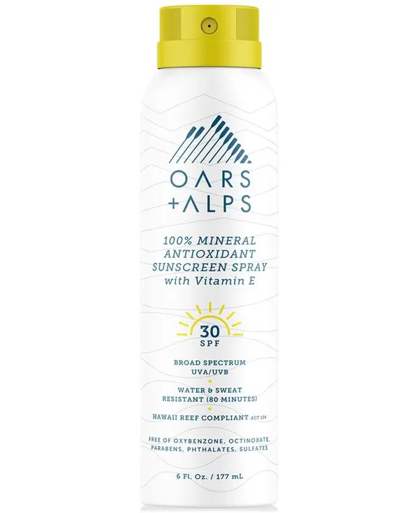OARS + ALPS 100% Mineral Antioxidant Sunscreen Spray Spf 30 - No Color