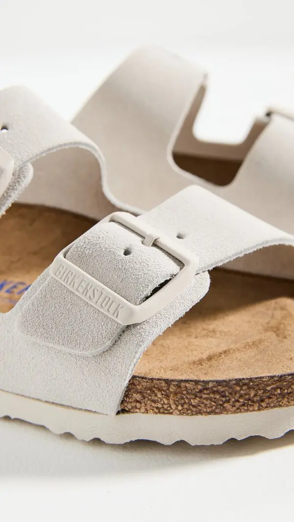 BIRKENSTOCK Arizona Soft Footbed Sandals - Antique White