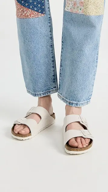 BIRKENSTOCK Arizona Soft Footbed Sandals - Antique White