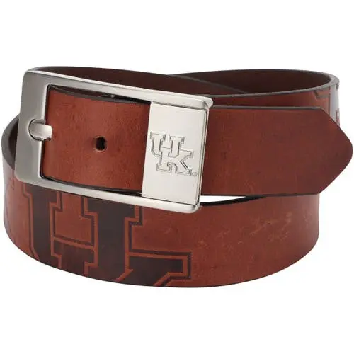 EAGLES WINGS Kentucky Wildcats Brandish Leather Belt - Brown