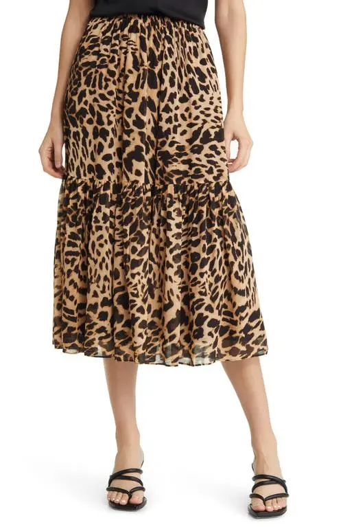Kobi Halperin Flora Tiered Midi Skirt