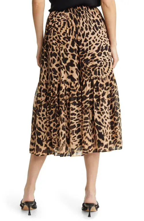 Kobi Halperin Flora Tiered Midi Skirt