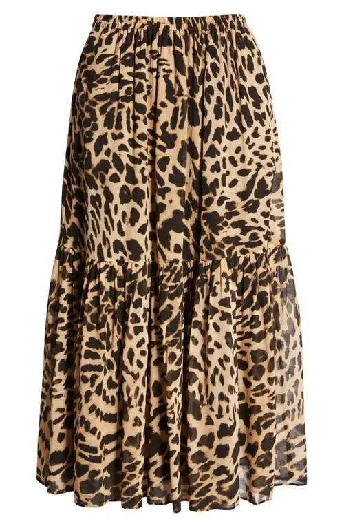 Kobi Halperin Flora Tiered Midi Skirt