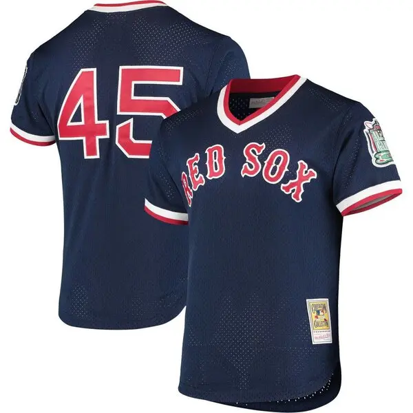 Mitchell & Ness Pedro Martinez Boston Red Sox 1999 Cooperstown Collection Mesh Batting Practice Jersey