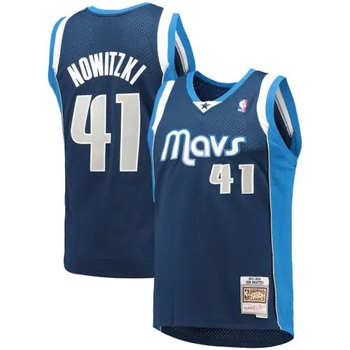 Mitchell & Ness Dirk Nowitzki Dallas Mavericks Hardwood Classics Swingman Jersey
