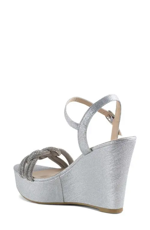 TOUCH UPS Gemini Platform Wedge Sandal - Silver