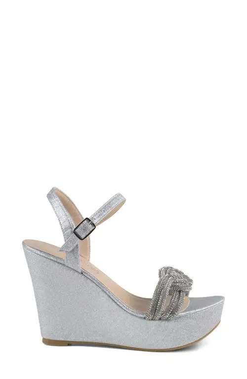 TOUCH UPS Gemini Platform Wedge Sandal - Silver