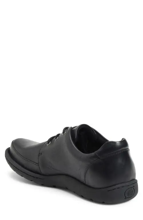 BØRN Nigel Plain Toe Derby - Black Leather