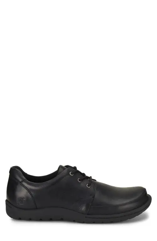 BØRN Nigel Plain Toe Derby - Black Leather