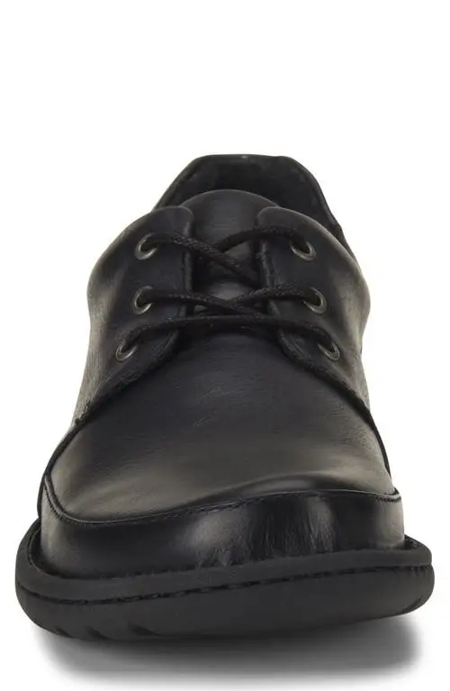 BØRN Nigel Plain Toe Derby - Black Leather