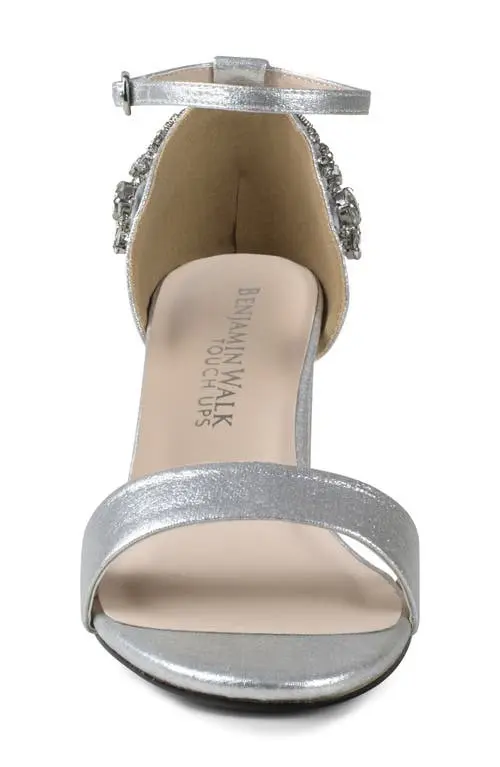 TOUCH UPS Olivia Ankle Strap Sandal - Silver