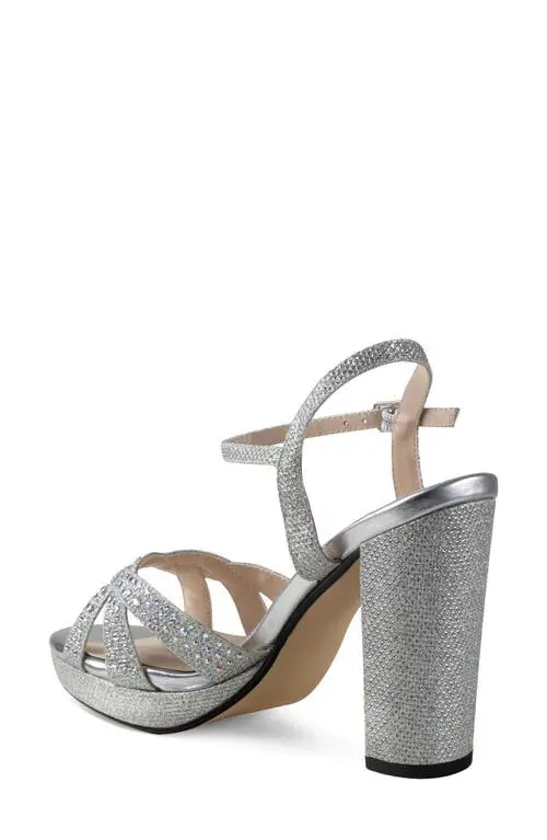 TOUCH UPS Ava Ankle Strap Sandal - Silver