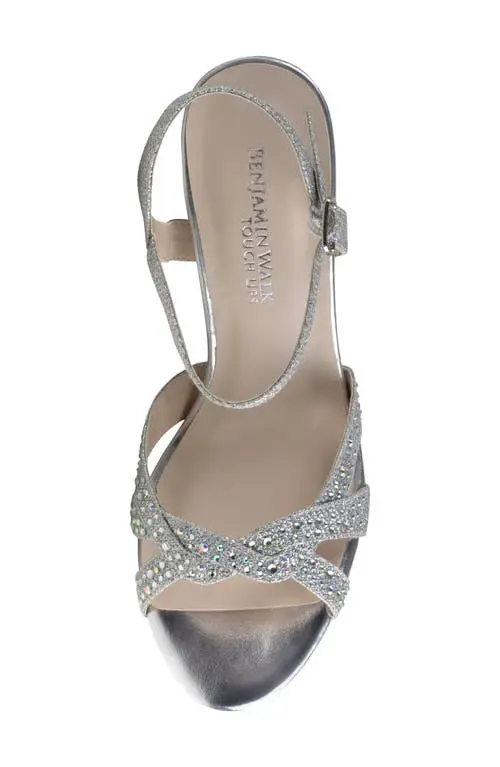 TOUCH UPS Ava Ankle Strap Sandal - Silver