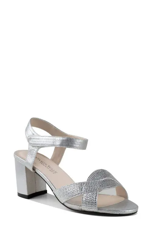 TOUCH UPS Cam Ankle Strap Sandal - Silver