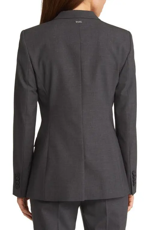 BOSS Juicylara" Virgin Wool Blazer With Peak Lapels