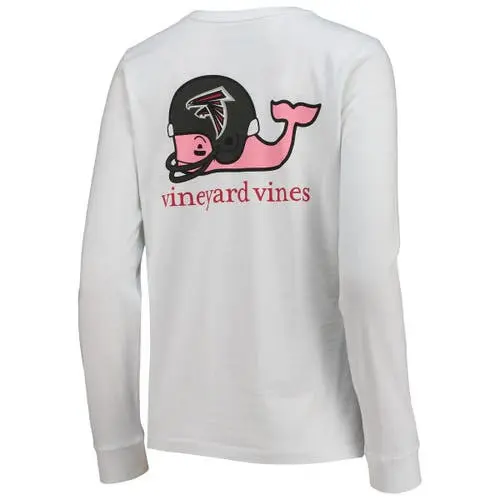 Vineyard Vines Atlanta Falcons Helmet Long Sleeve T-shirt