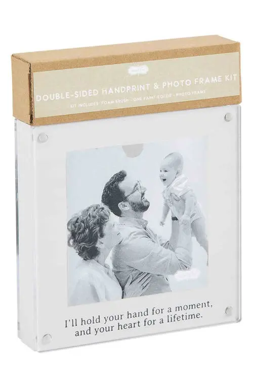 MUD PIE Baby Handprint Photo Frame Kit - White