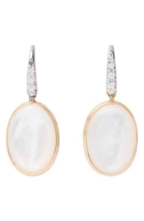 Marco Bicego Siviglia Diamond And Mother-of-pearl Drop Earrings - 18k Yellow Gold