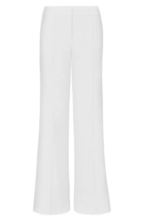 MILLY Nash High-waisted Wide Leg Pants - Ecru