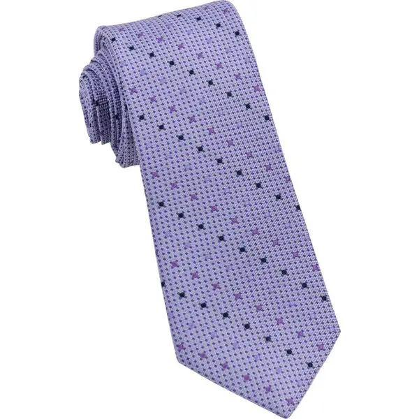 W.R.K Multi Dot Silk Tie - Lilac