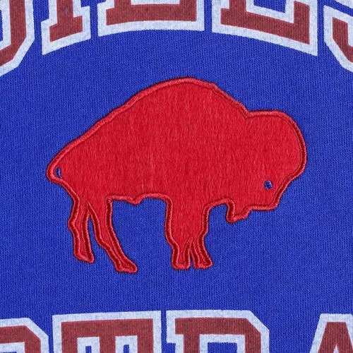 Mitchell & Ness Buffalo Bills Washed Short Sleeve Pullover Hoodie