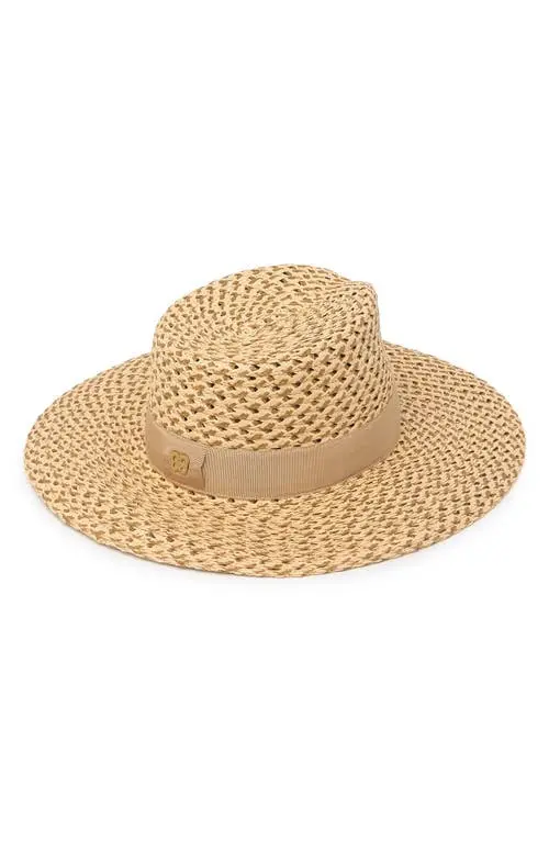 Eric Javits Cannes Ii Wide Brim Fedora - Peanut
