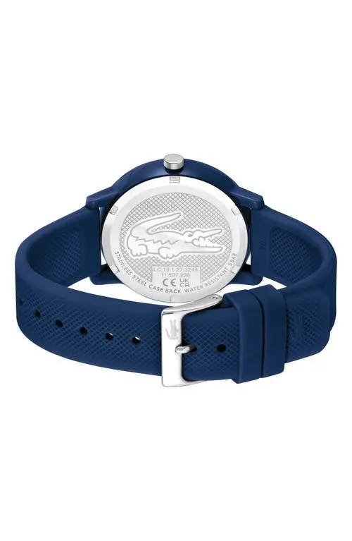 Lacoste 12.12 Silicone Strap Watch - Blue