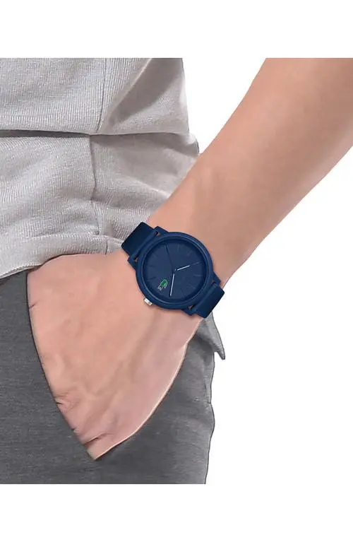 Lacoste 12.12 Silicone Strap Watch - Blue