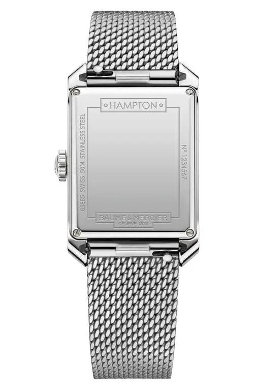 Baume & Mercier Hampton Automatic Mesh Bracelet Watch