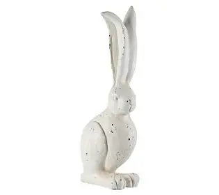 BARBARA KING Indoor/outdoor Distressed Bunny Fi Gurine Small - One-color