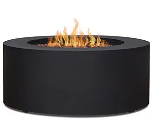REAL FLAME Aegean Round Propane Fire Table With Natural Gas - One-color